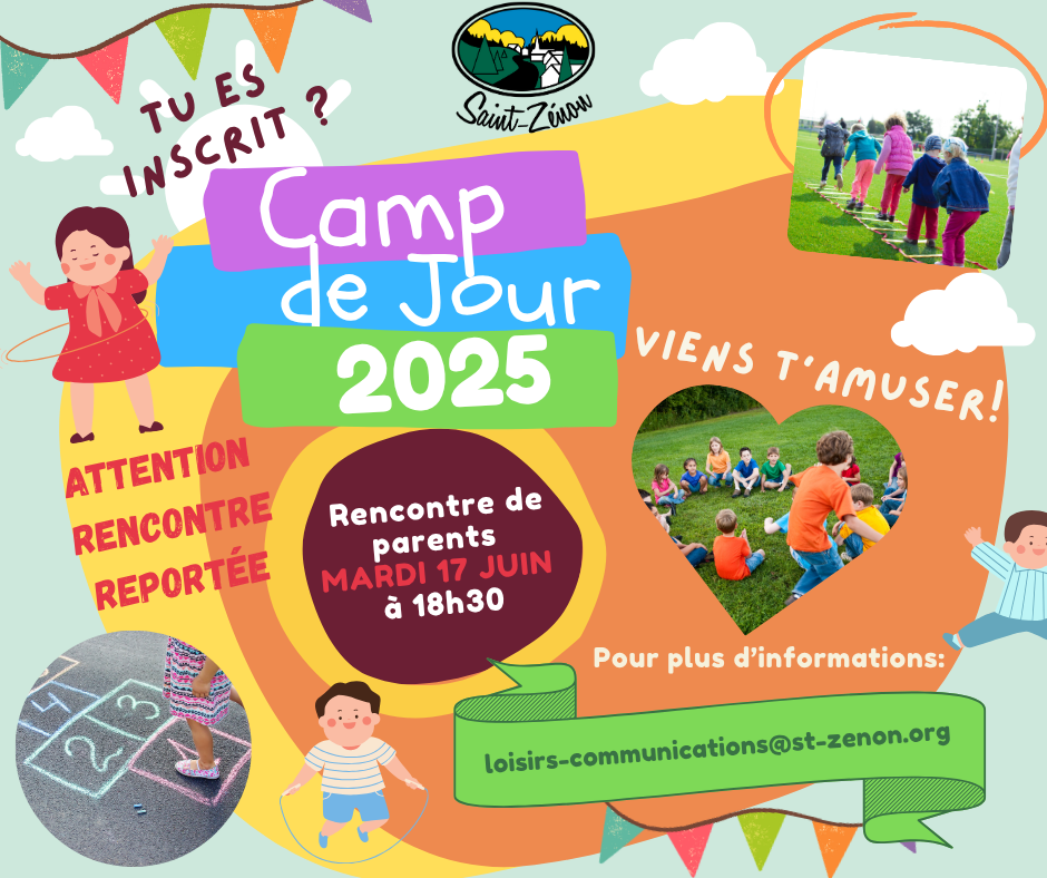 Camp de Jour estival - Municipalité de Saint-Zénon